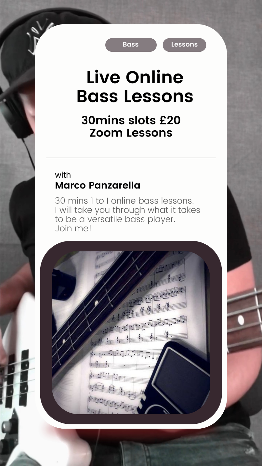 Online Bass Lessons - Bass Advice