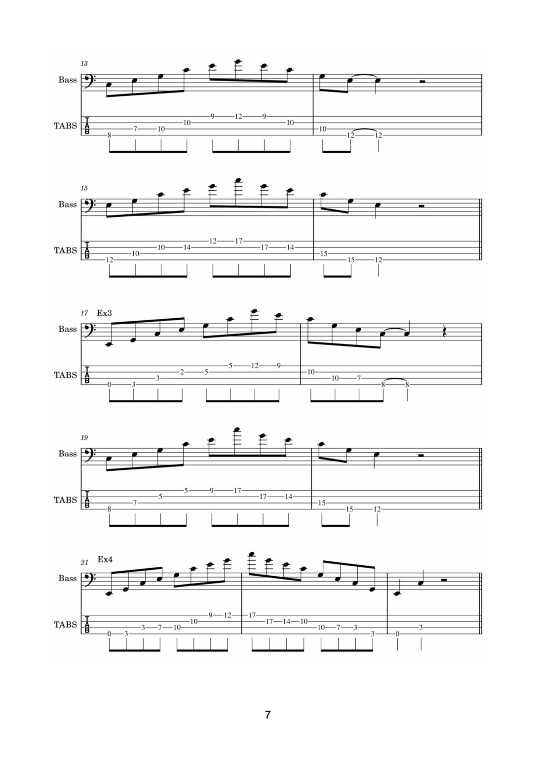 Major Triads - Bass Advice