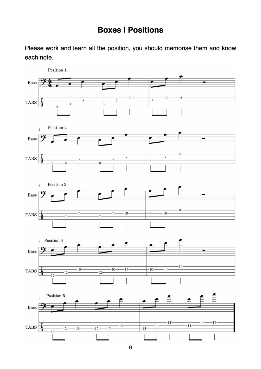 Minor Triads - Bass Advice