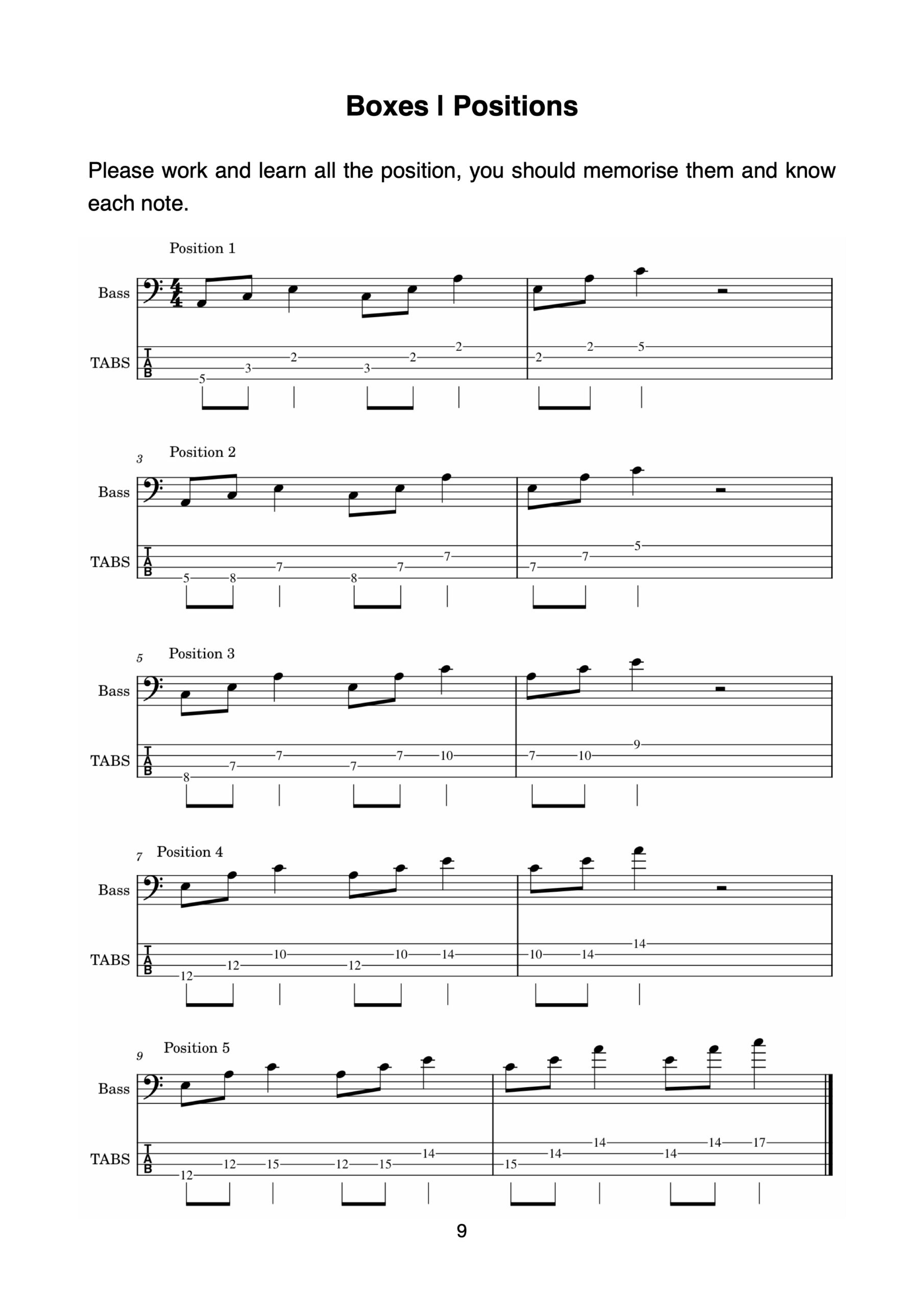 Minor Triads - Bass Advice